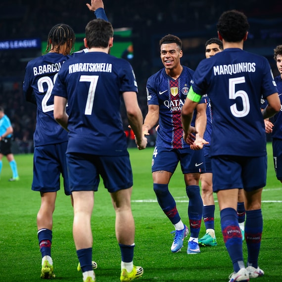 T-Shirt PSG Champions 2026 - Bleu